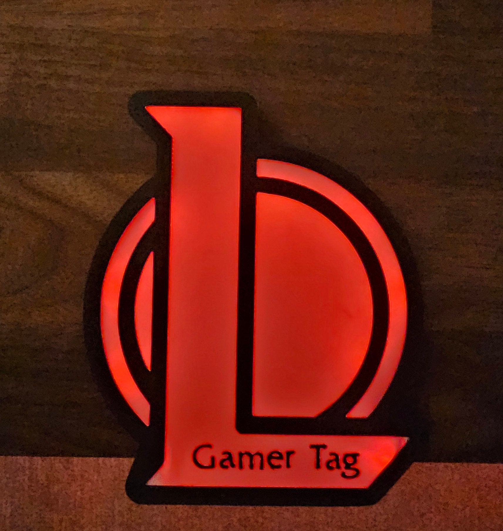 League of Legends LED Custom Lightbox Sign Name/text/tag RGB Mult ...