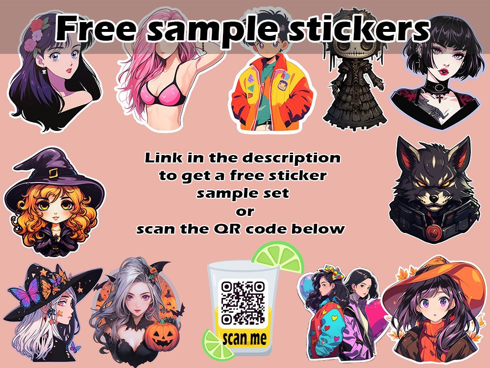 Anime Bikini Stickers, 40 PNG, SVG, EPS, Single Images on Transparent ...