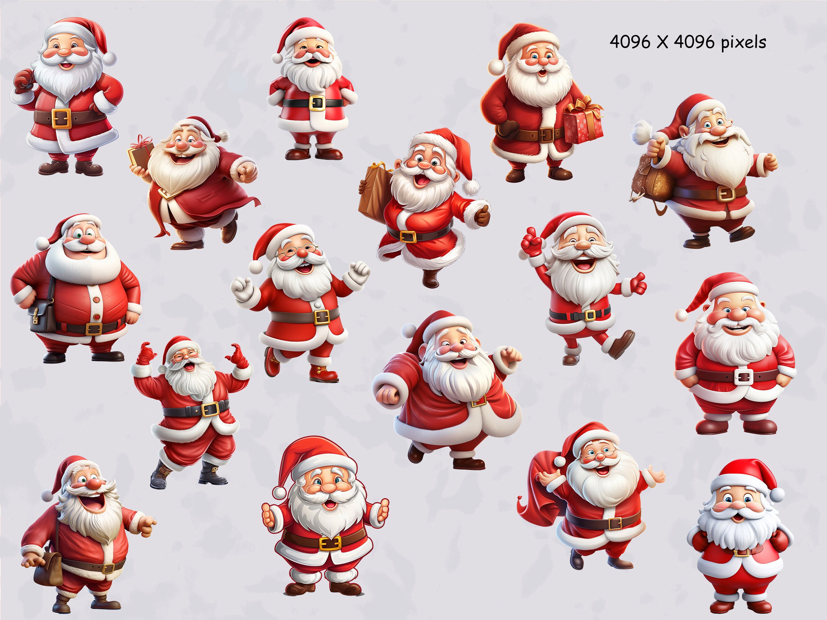 Fun Cartoon Santa Clipart. This High Quality Christmas Clipart "santa ...