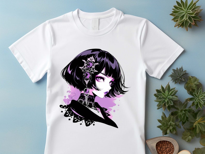 Anime Goth Girl Stickers, 40+ PNG, SVG, EPS, Single Images on ...