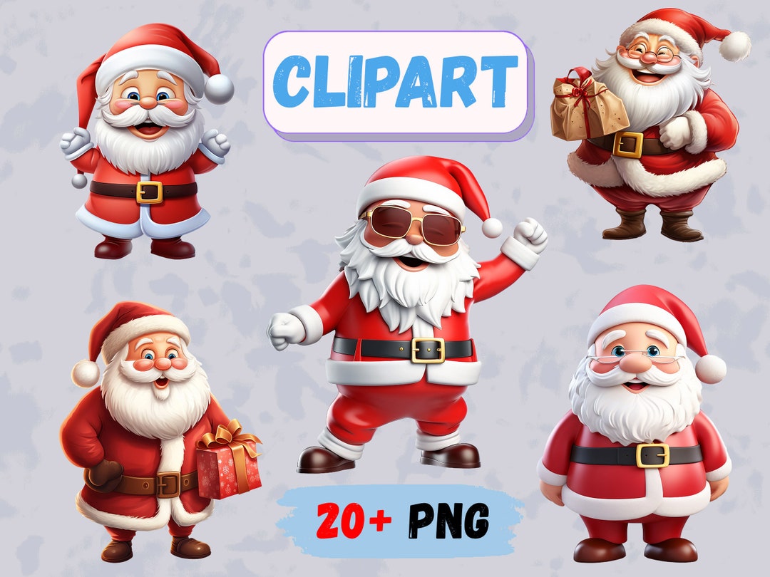 Fun Cartoon Santa Clipart. This High Quality Christmas Clipart "santa ...