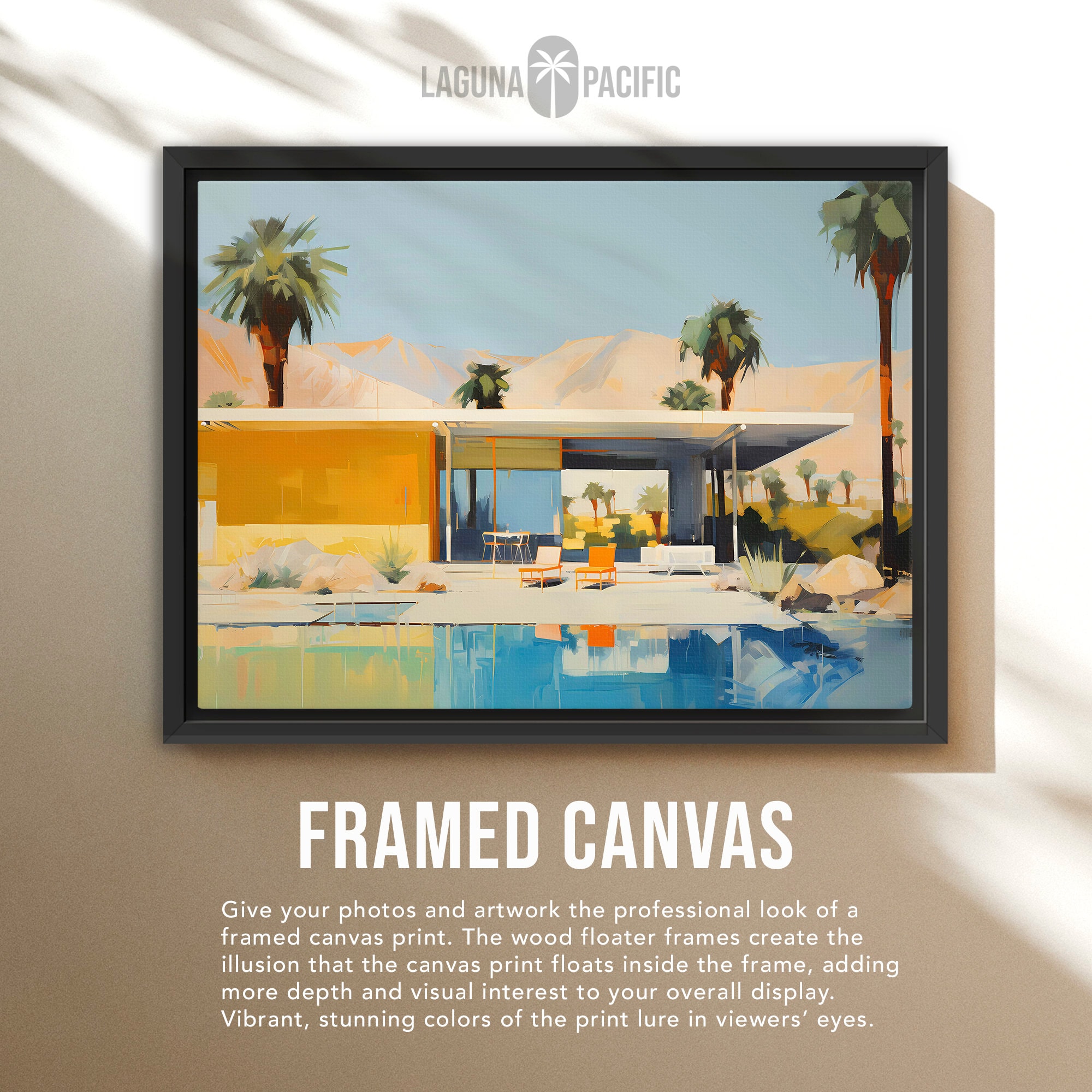 Vintage Mid Century Modern Palm Springs Architecture Print | Gift for ...