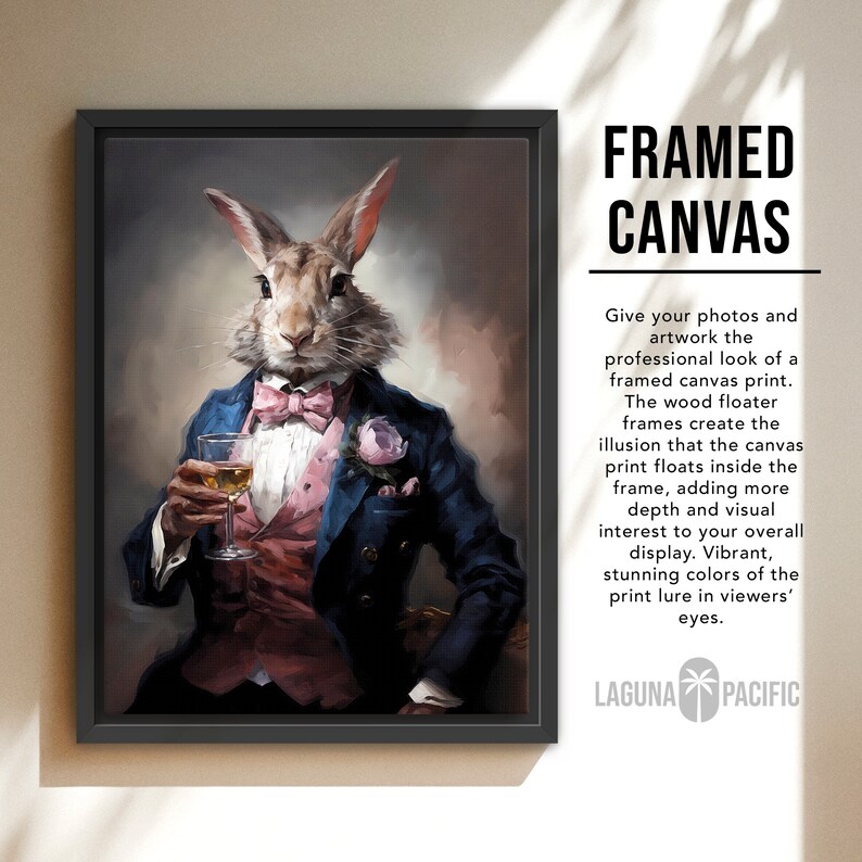 Victorian Gothic Rabbit With Cocktail Art | Anthropomorphic Art | Dark ...