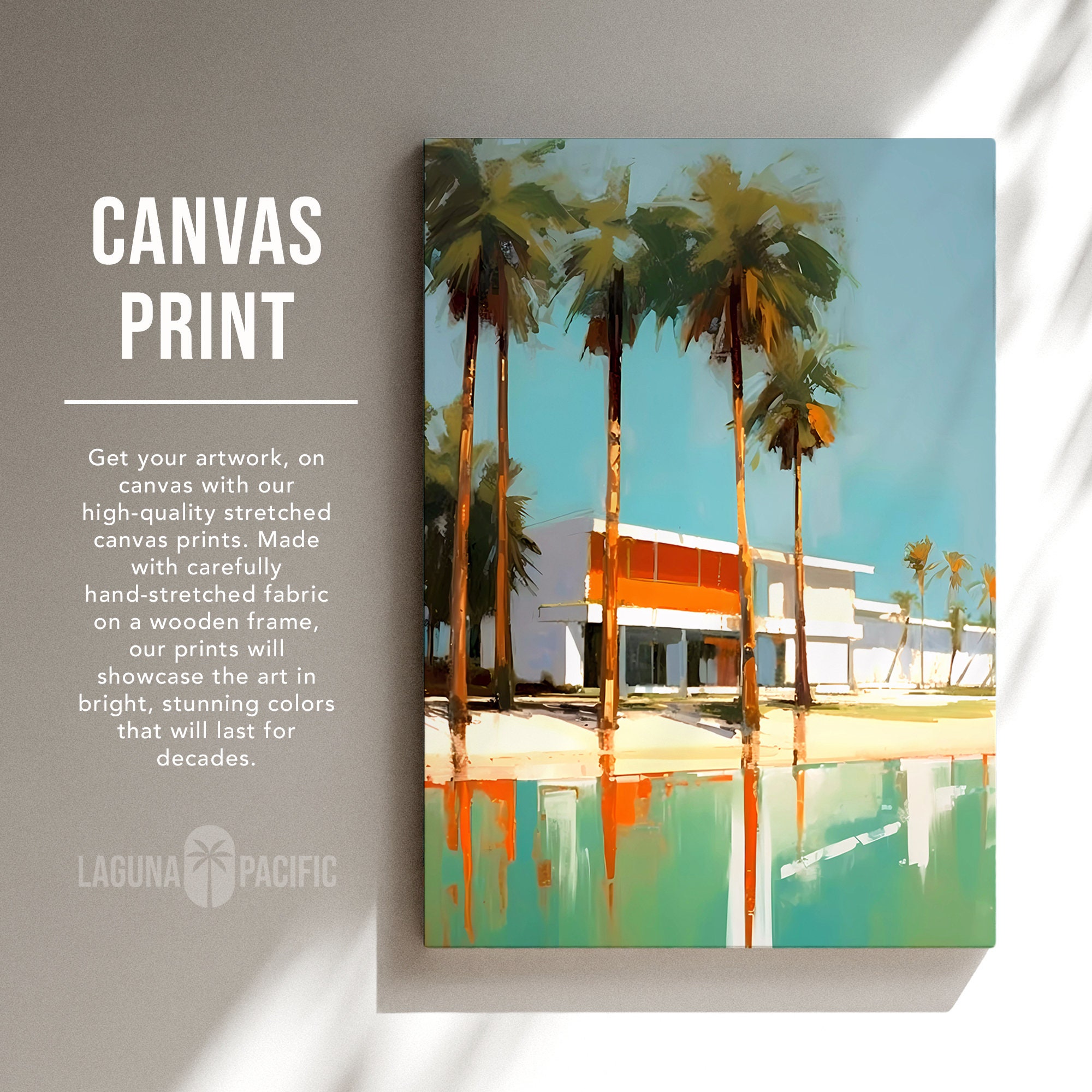 Mid Century Modern Palm Springs Architecture Print Gift for Architect ...