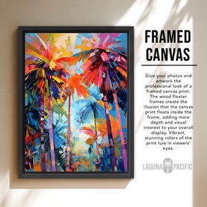 Island Palm Trees Pop Art Print, Botanical Wall Art, Unique Beach Decor ...