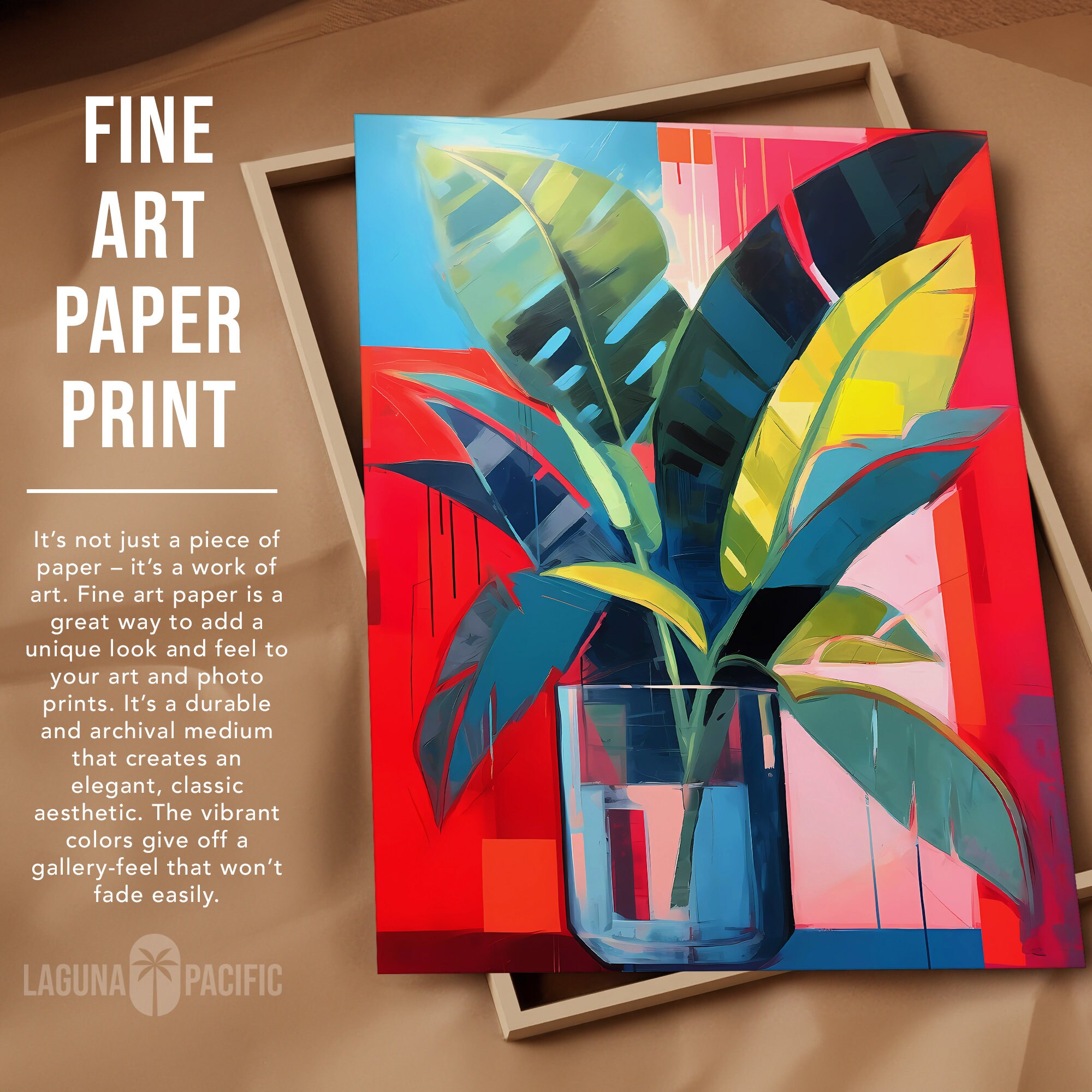 Banana Leaf Art Print Tropical Wall Art Trendy Wall Art for Living Room ...