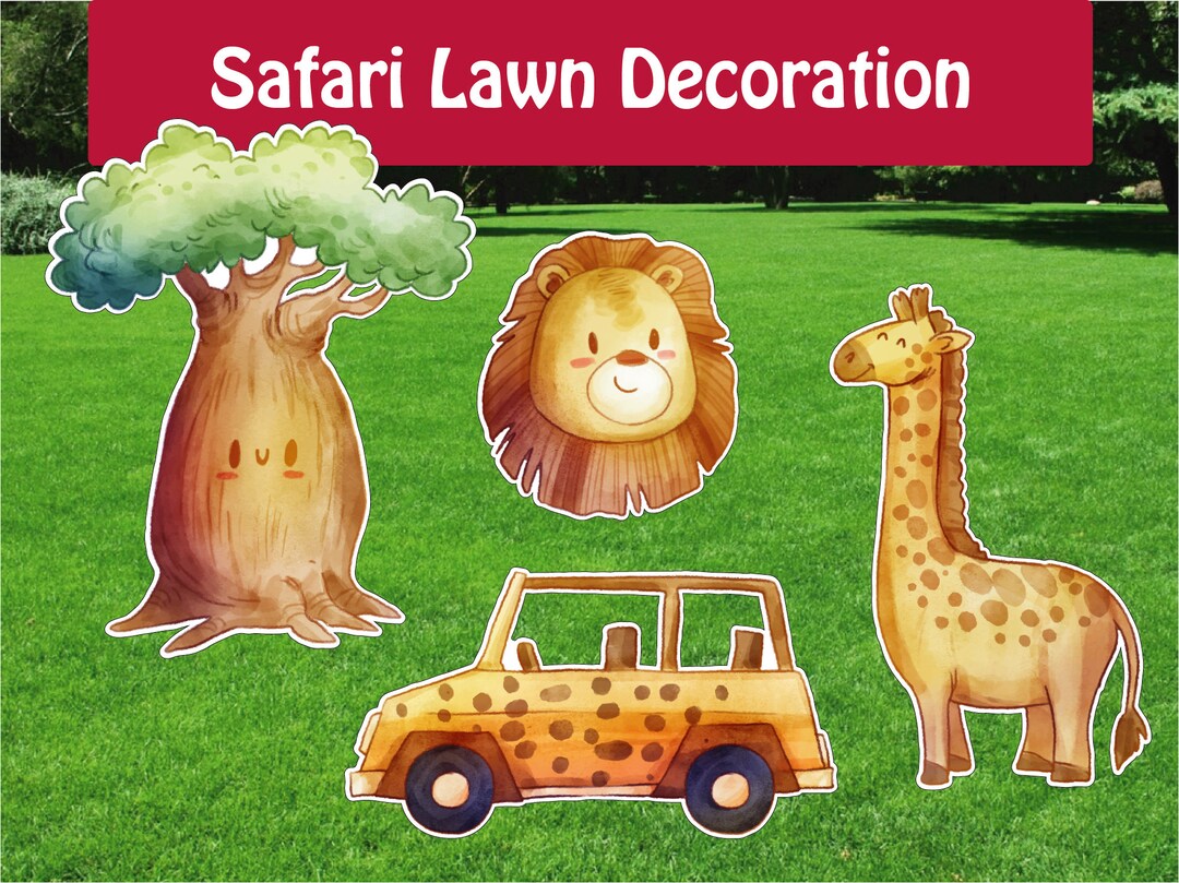 Wild Animal Cutouts Cute Watercolor Farm Cutouts Centerpieces Wild ...
