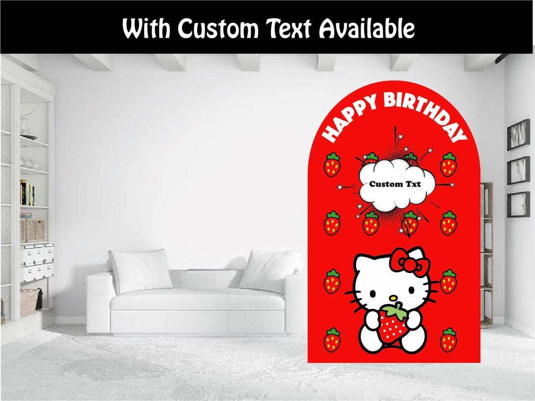 Kitty Birthday Backdrop Sign, Kitty Sign for First Birthday, Kitty ...