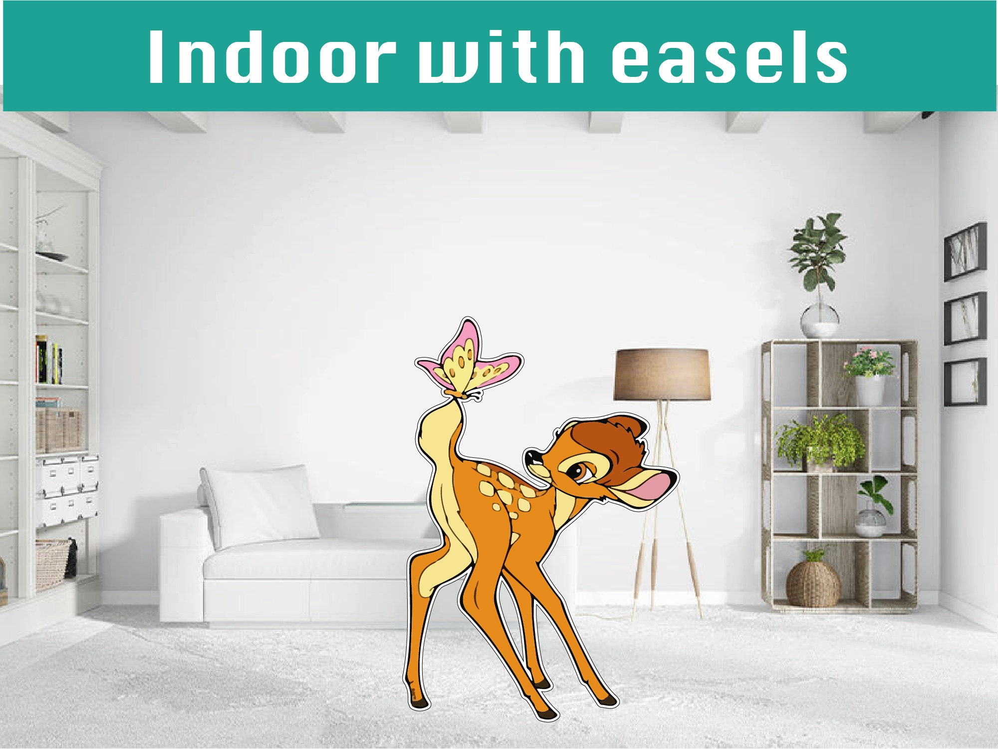 Bambi Animals Decorations, Bambi Baby Shower, Animals Birthday Cutout ...