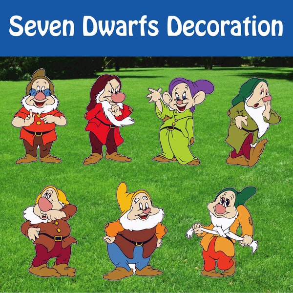 Snow White and Seven Dwarfs Decorations - Etsy