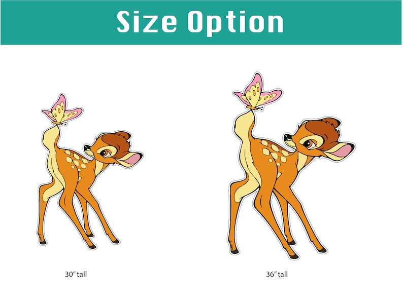 Bambi Animals Decorations, Bambi Baby Shower, Animals Birthday Cutout ...