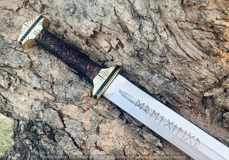 Hand Forged VIKING Sword Real Stainless Steel Beautiful Gift for Him ...