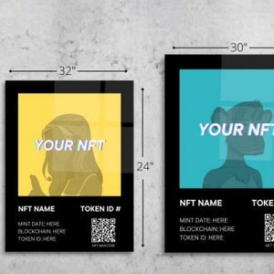 NFT Custom Canvas Custom Prints Metal Canvas Custom Acrylic Print - Etsy