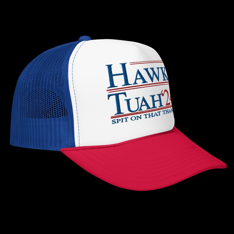 Hawk Tuah '24 Trucker Hat, Hawk Tua Spit on That Thang Trucker Hat ...