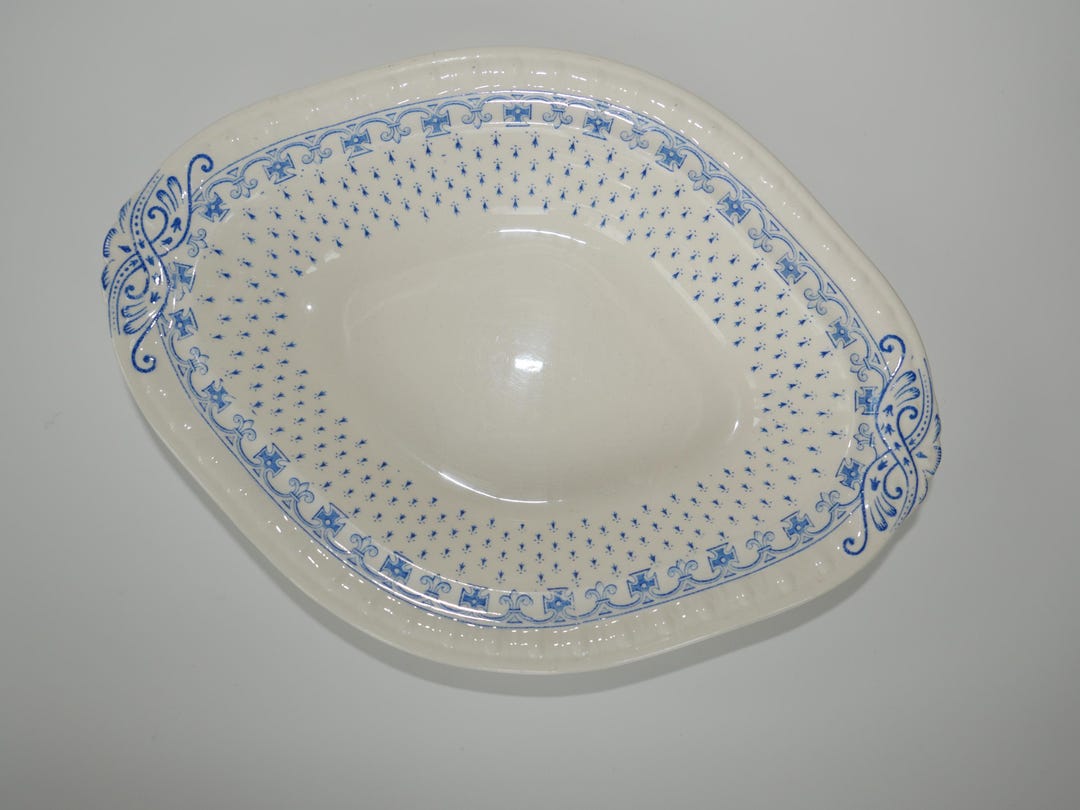 RARE Copeland Spode Centurion Ermine Blue Serving Dish Mint Condition ...
