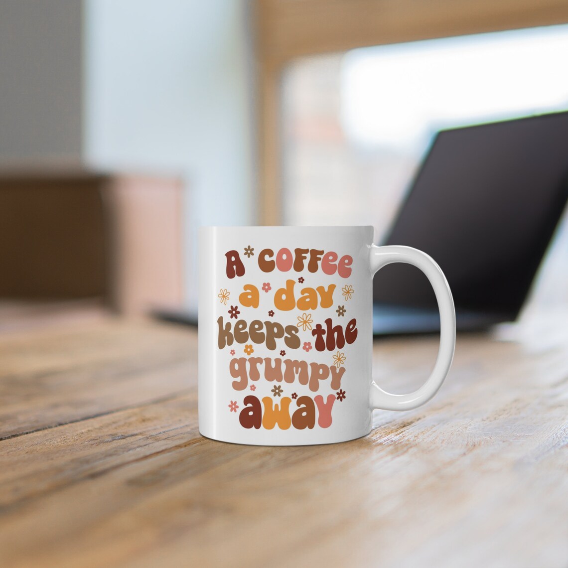 A Coffee a Day Keeps the Grumpy Away, Coffee, Coffee Mug, Coffee Quotes ...