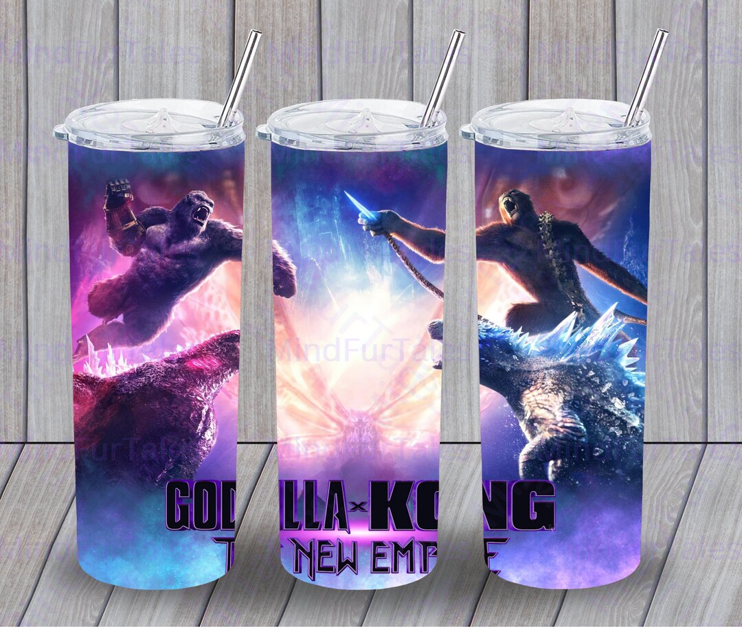 Godzilla Kong Digital PNG Tumbler Wrap - Etsy Australia