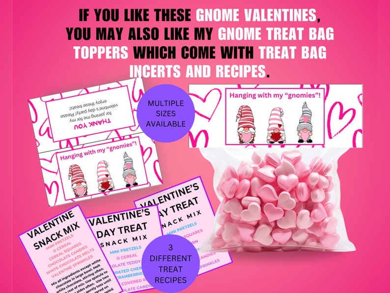 Printable Gnome Valentine Cards for Friends Valentine Cards for ...