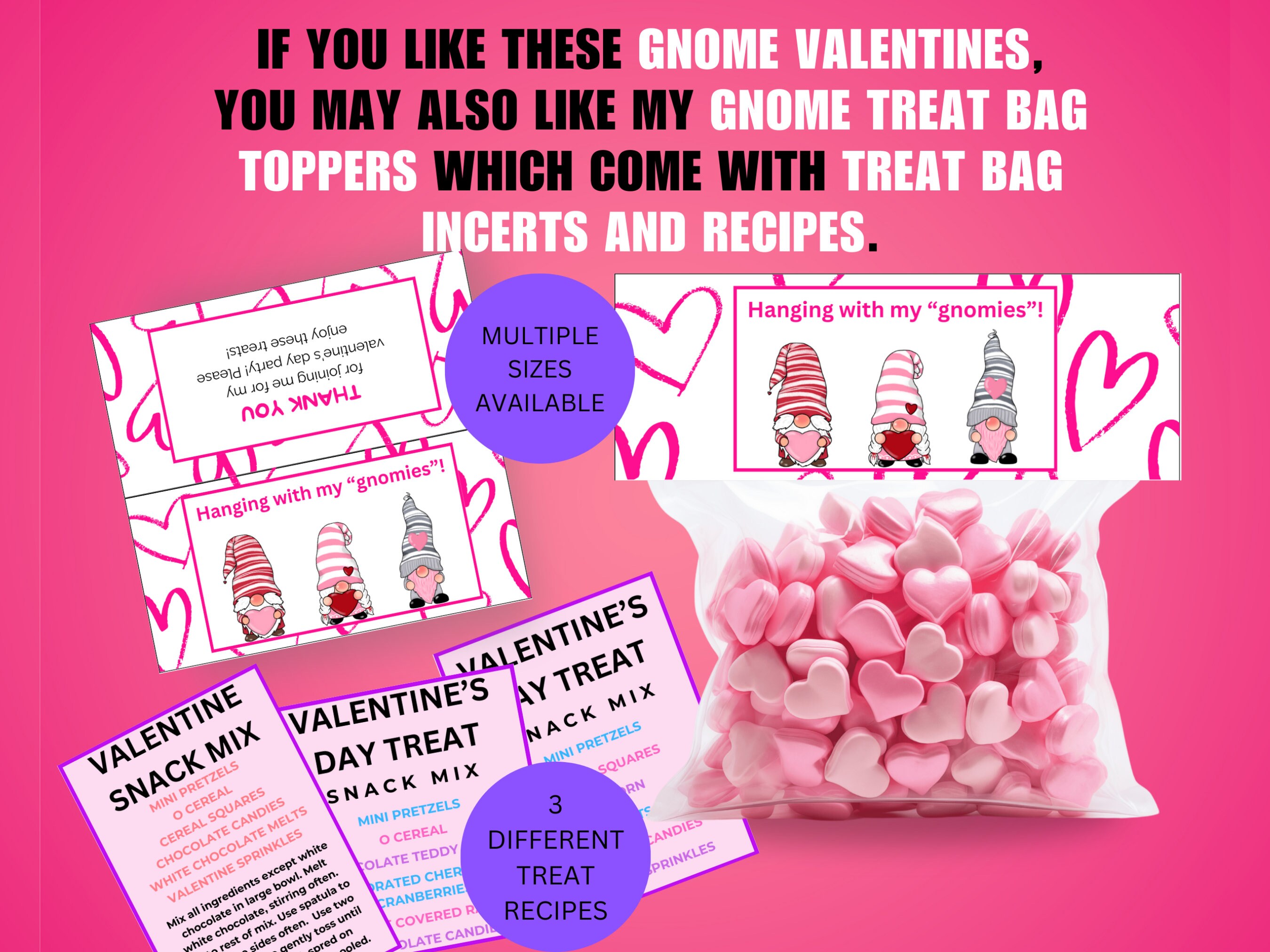 Printable Gnome Valentine Cards for Friends Valentine Cards for ...