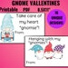 Printable Gnome Valentine Cards for Friends Valentine Cards for ...