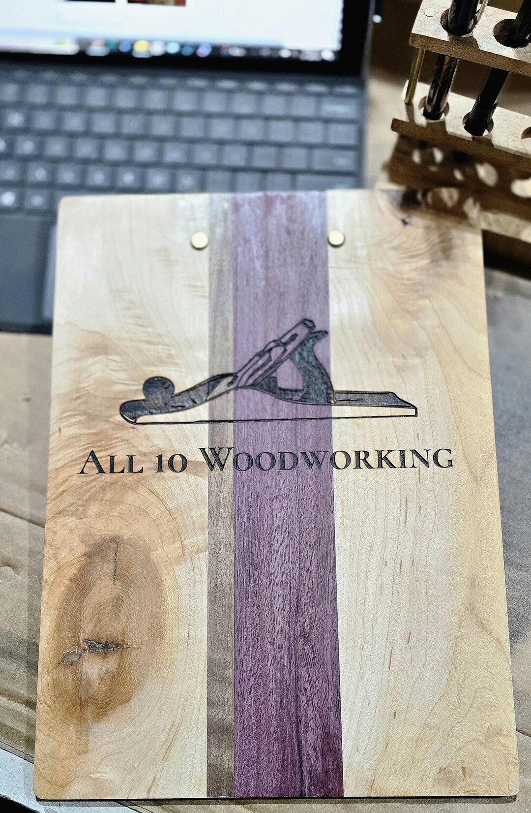 Maple Walnut Purple Heart Hardwood Clipboard - Etsy