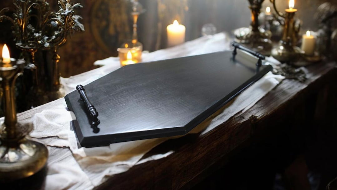 Gothic Coffin Lid Serving Tray. - Etsy