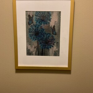 Blue Flower Diamond Puzzle - Etsy