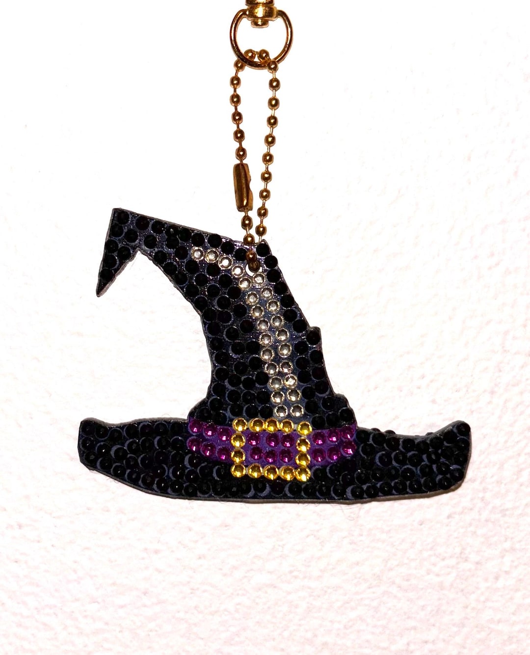 Halloween//witch Hat Keychain - Etsy