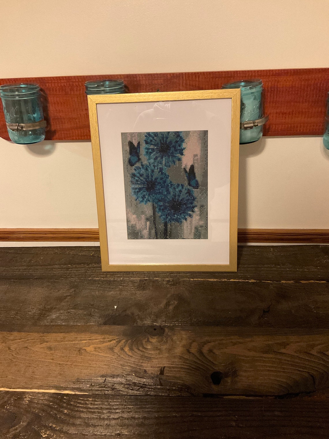 Blue Flower Diamond Puzzle - Etsy