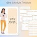Girl Boss Planner for 2024, Girl Boss Planner Template, Girl Boss ...