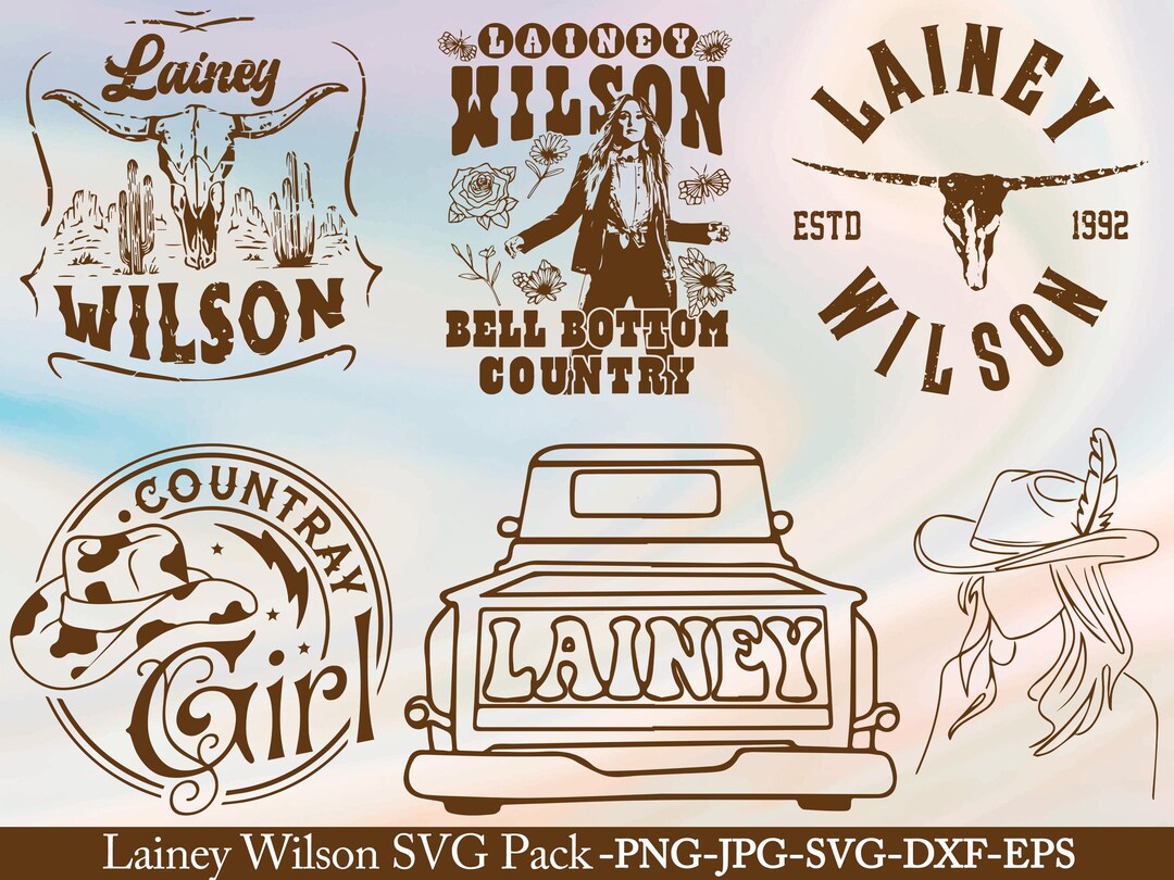 Country Music SVG Bundle: Western Song Titles, Guitar & Cowboy Designs ...