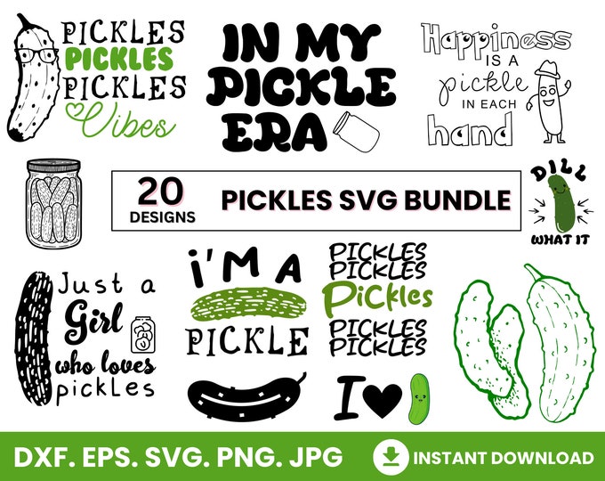 Pickle Svg, Pickle Png, Pickles Svg, Pickles Png Dill With It - Etsy Canada
