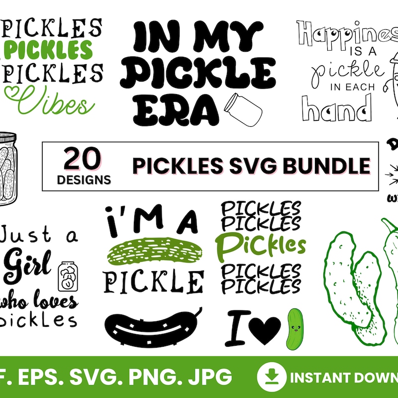 Pickle Svg - Etsy