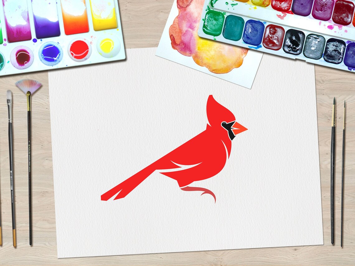 Red Cardinal Svg Bundle, Red Cardinal Svg, Red Cardinal Heart Svg ...
