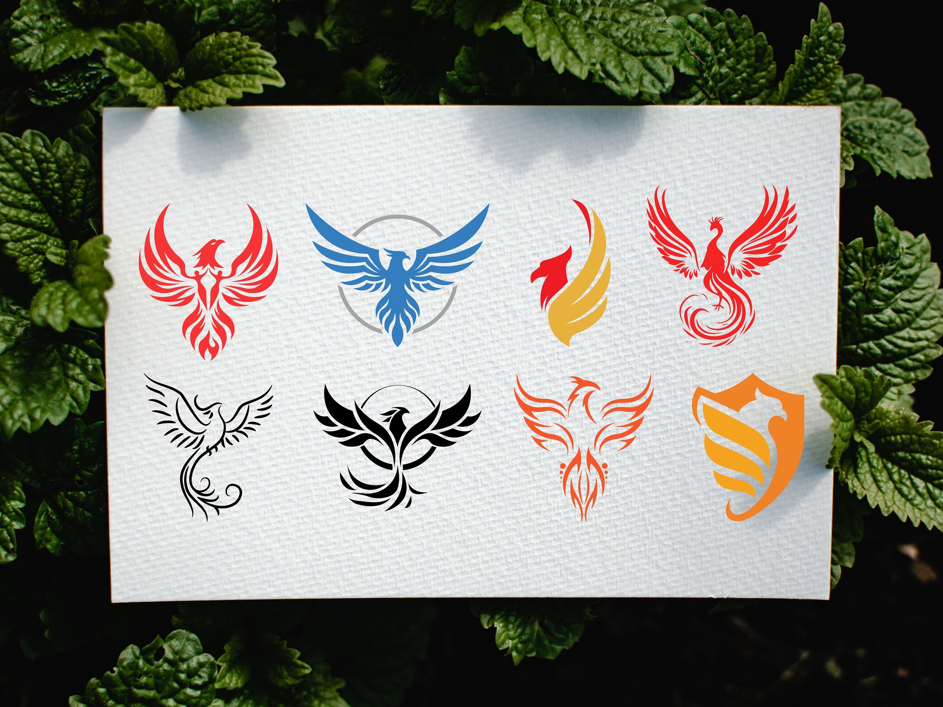 Phoenix SVG Bundle: Flame Bird Cut Files (digital Download) - Etsy