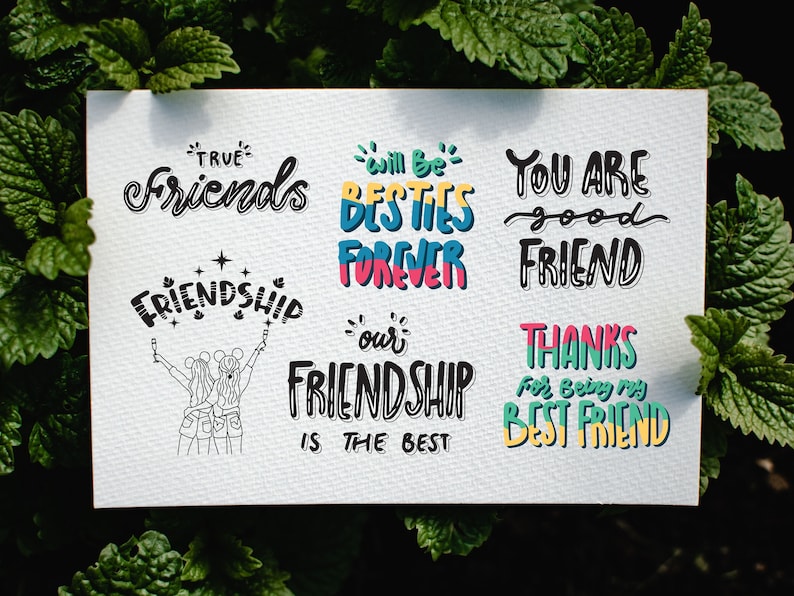 Best Friends SVG Bundle Friendship SVG Friendship Quotes - Etsy