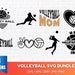 Volleyball SVG Bundle: Girl, Mom, Ball Clipart (digital Download) - Etsy