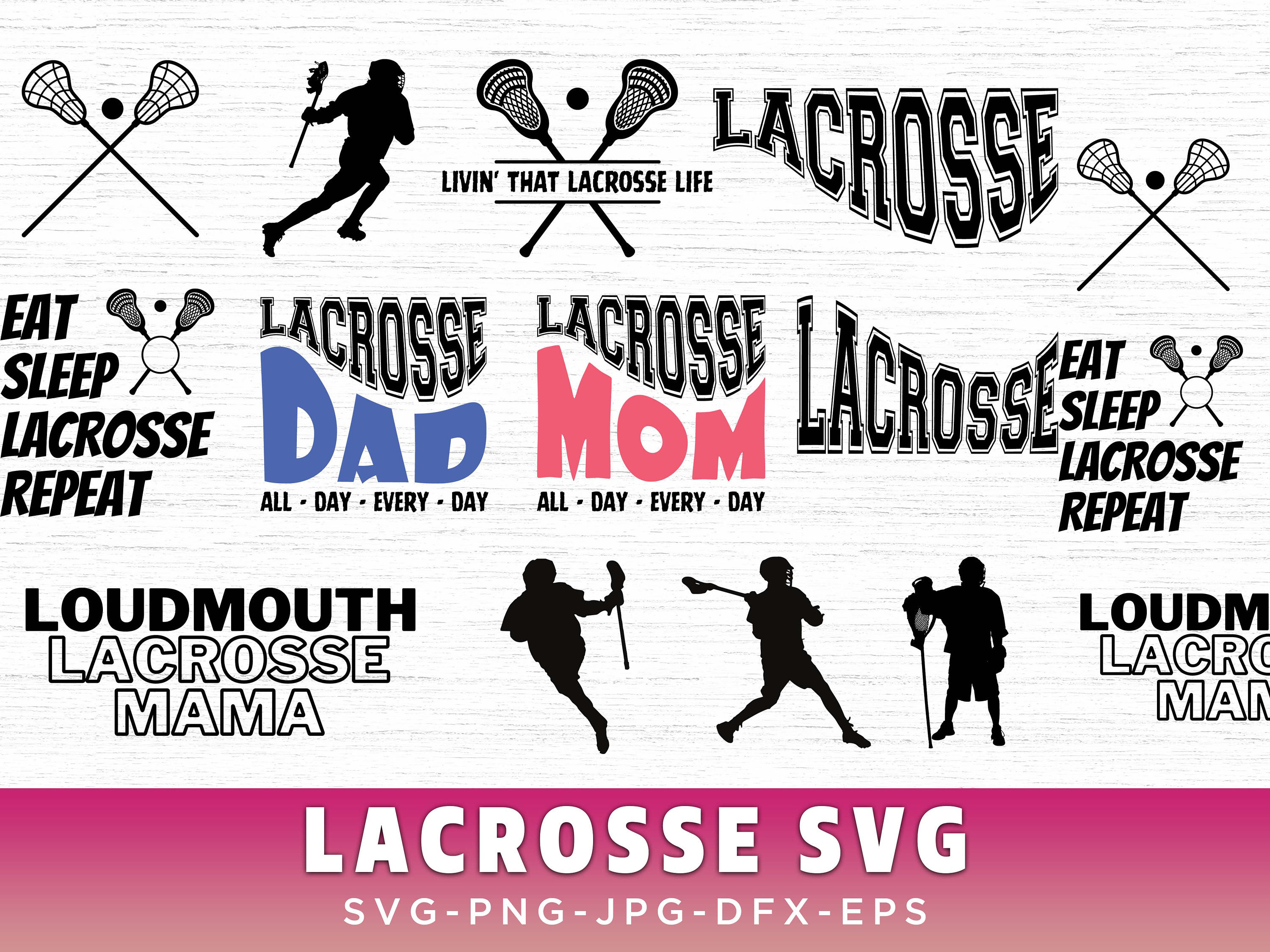 Lacrosse Svg Bundle, Lacrosse Svg Clipart, Lacrosse Svg, Lacrosse Stick ...