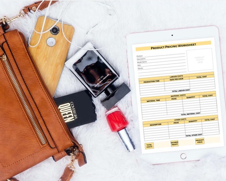 Product Pricing Worksheet: Small Business Planner (editable PDF) - Etsy