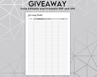 Giveaway Template, Contest Organizer, Sweepstakes Management Tool ...
