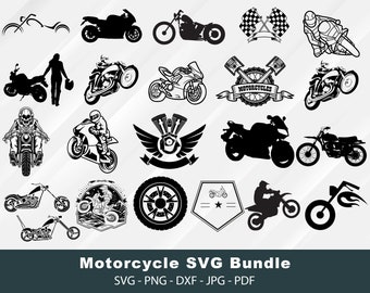 Motorcycle SVG Bundle, Motor Bike Svg, Motorcycle Clipart, Motorcycle ...