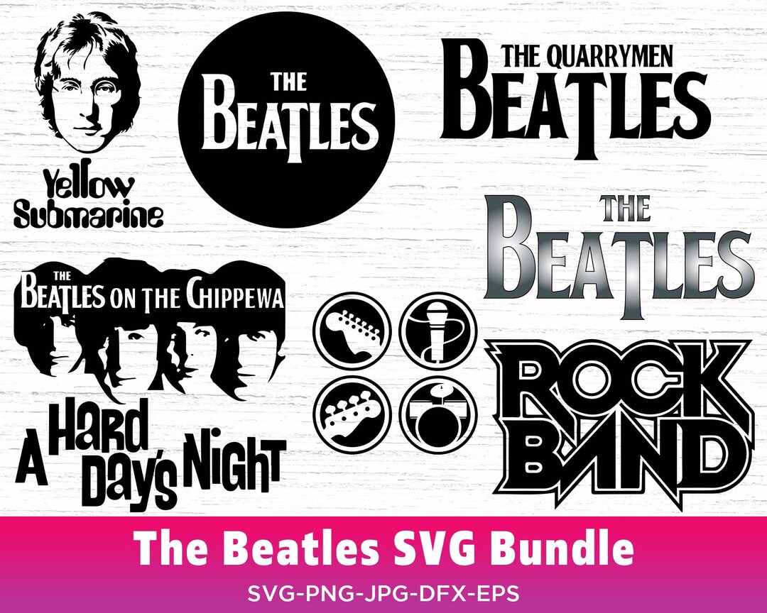 The Beatles SVG Bundle - Svg Png Dxf Eps Pdf - Cut File for Cricut ...
