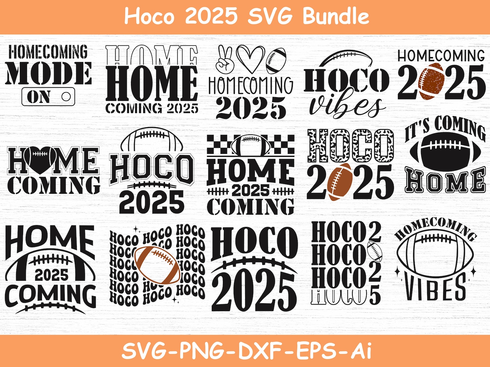 Hoco 2025 SVG Bundle: Homecoming, Reunion, Game Day (digital Download ...