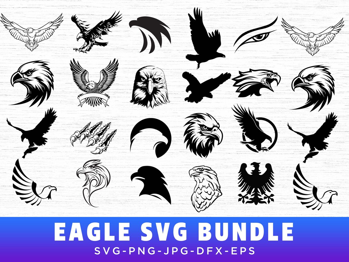 Eagle Svg Bundle Eagle Clipart Eagle Cricut Eagle Svg - Etsy