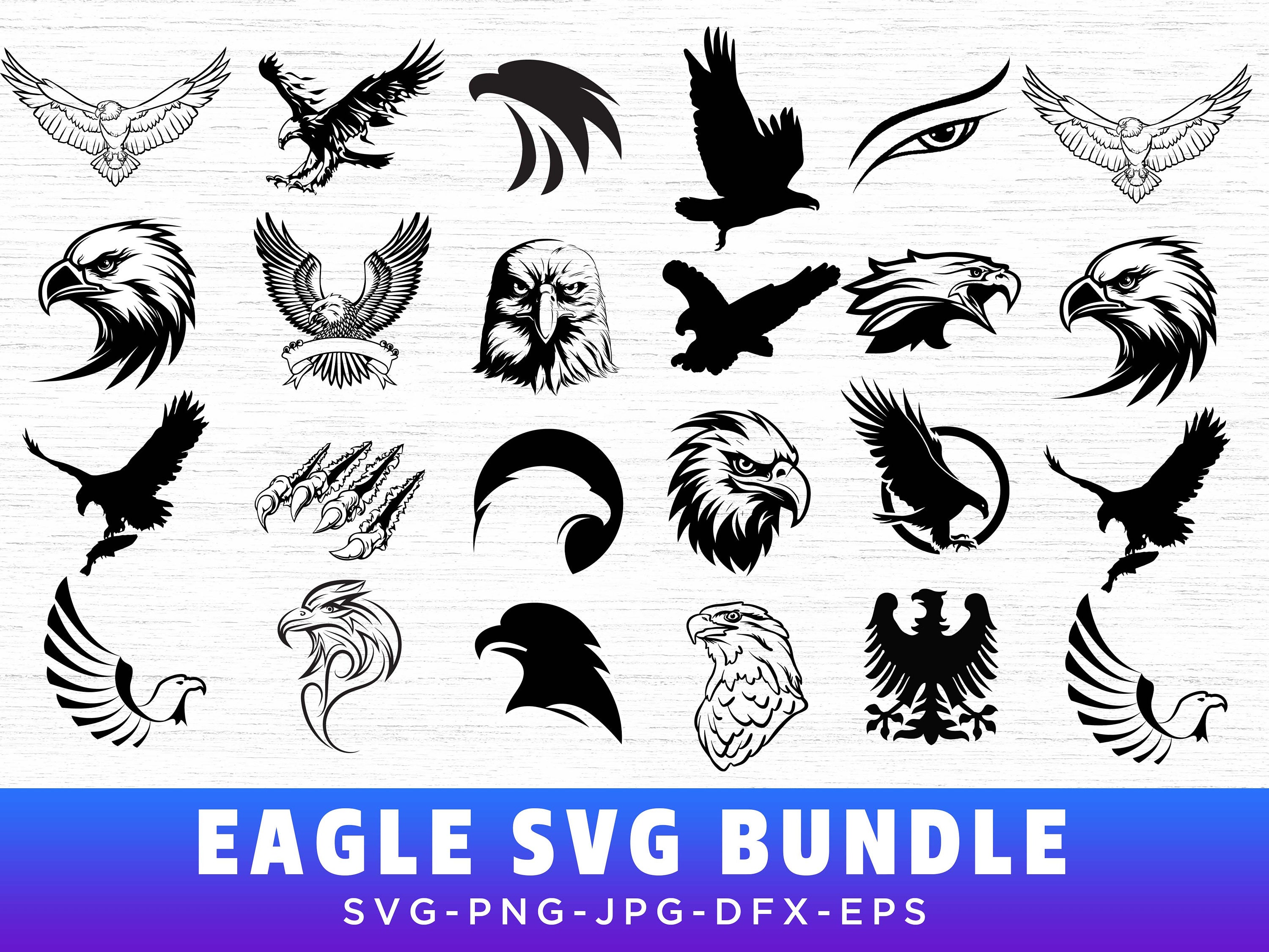 Eagle Svg Bundle, Eagle Clipart, Eagle Cricut, Eagle Svg, Eagle Png ...