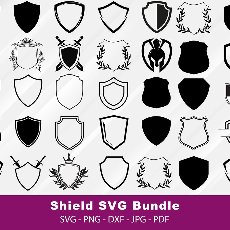 Shield Svg - Etsy