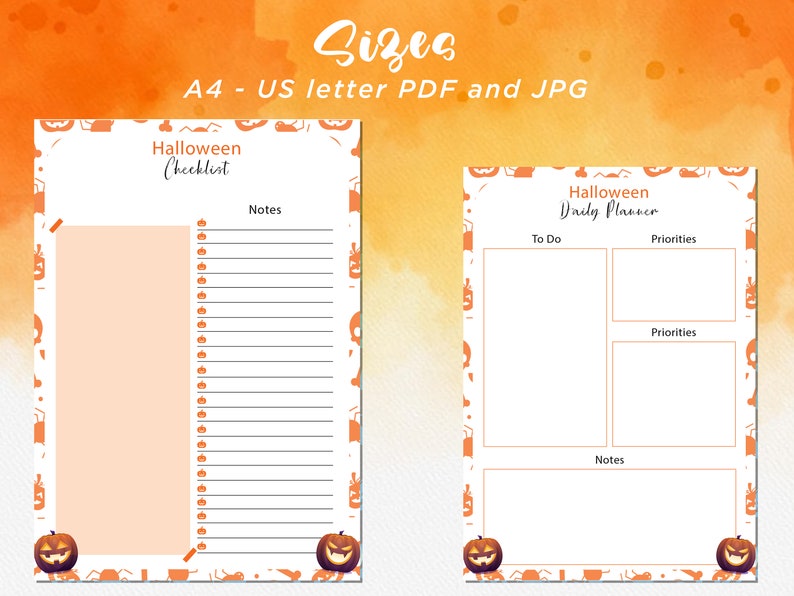 Halloween Planner Printable Bundle, Halloween Party Planning Binder ...