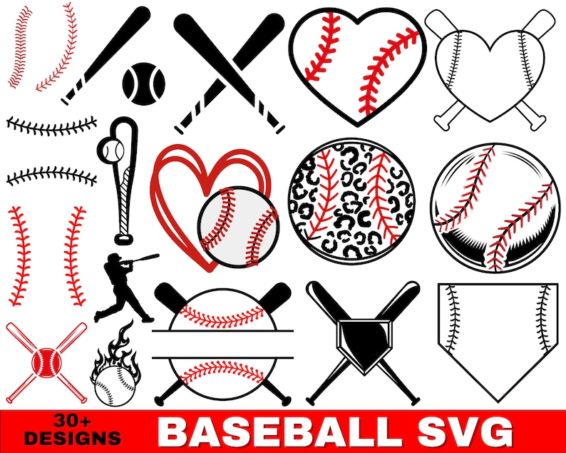 Baseball SVG Bundle, Baseball SVG for Cricut Cutter, Baseball Png ...
