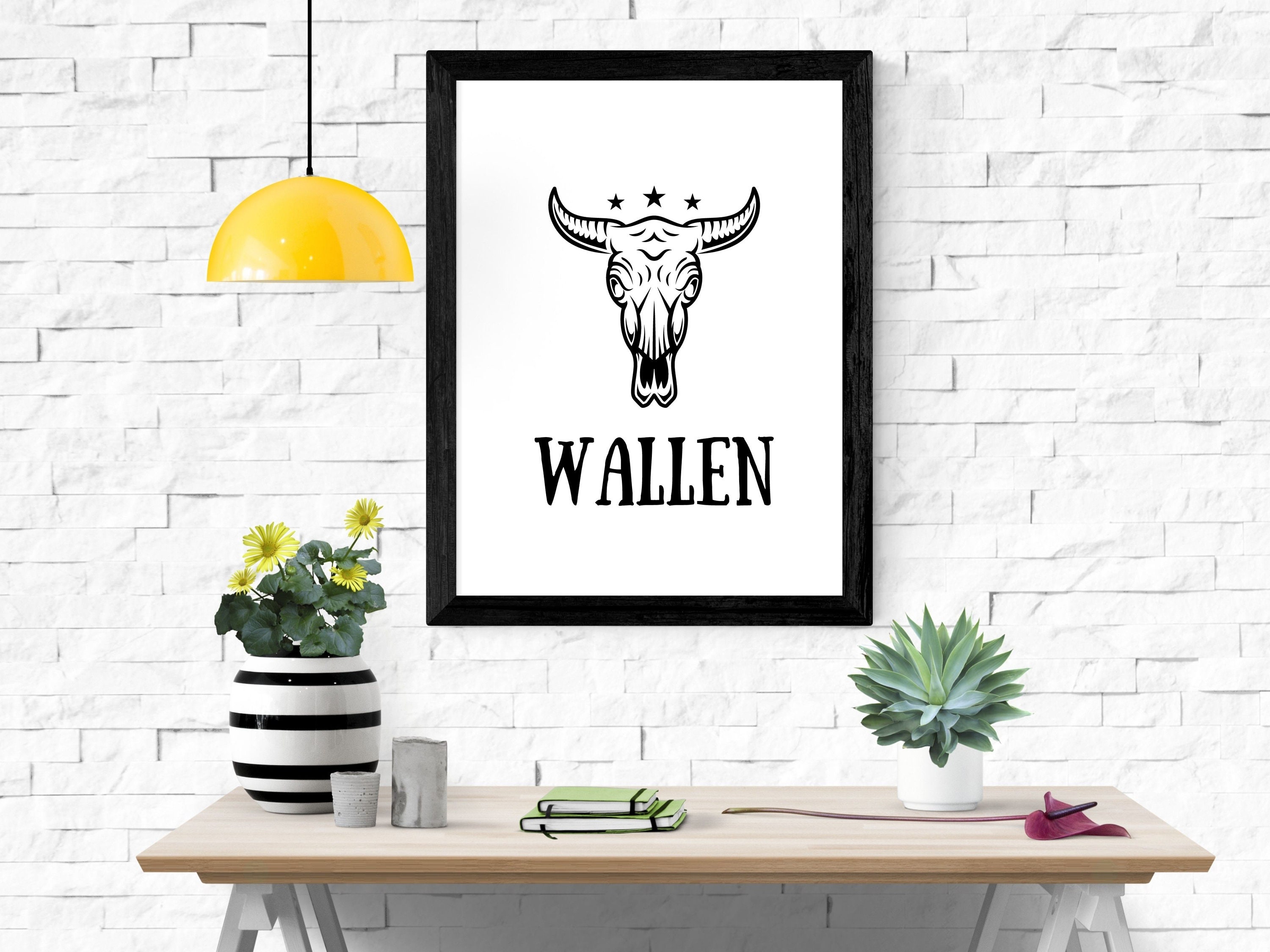 Morgan Wallen SVG Bundle: Cowboy Bull Skull, Retro Western (digital ...