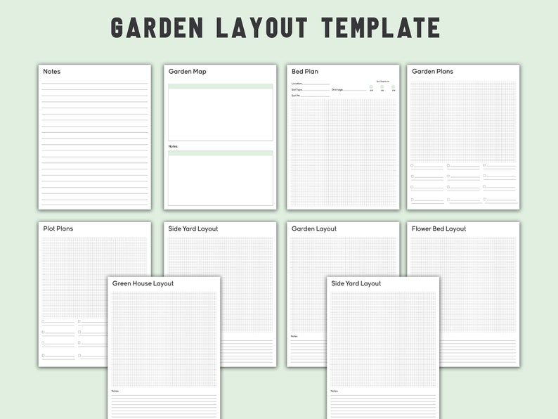 Garden Planner Printable, Garden Planner, Plant Planner, Garden Journal ...